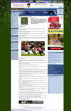 Will Johnson Rugby Articles